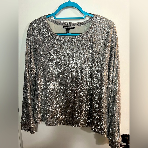 Cable & Gauge | Tops | New Years Eve Top Bling Glitz And Fun | Poshmark